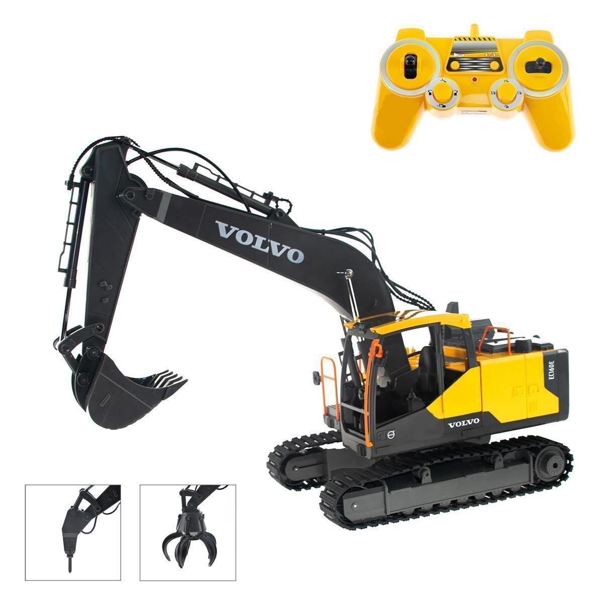 Double E E568-003 RC Volvo Bagger mit wechselbarem Werkzeug 2,4GHz 1: